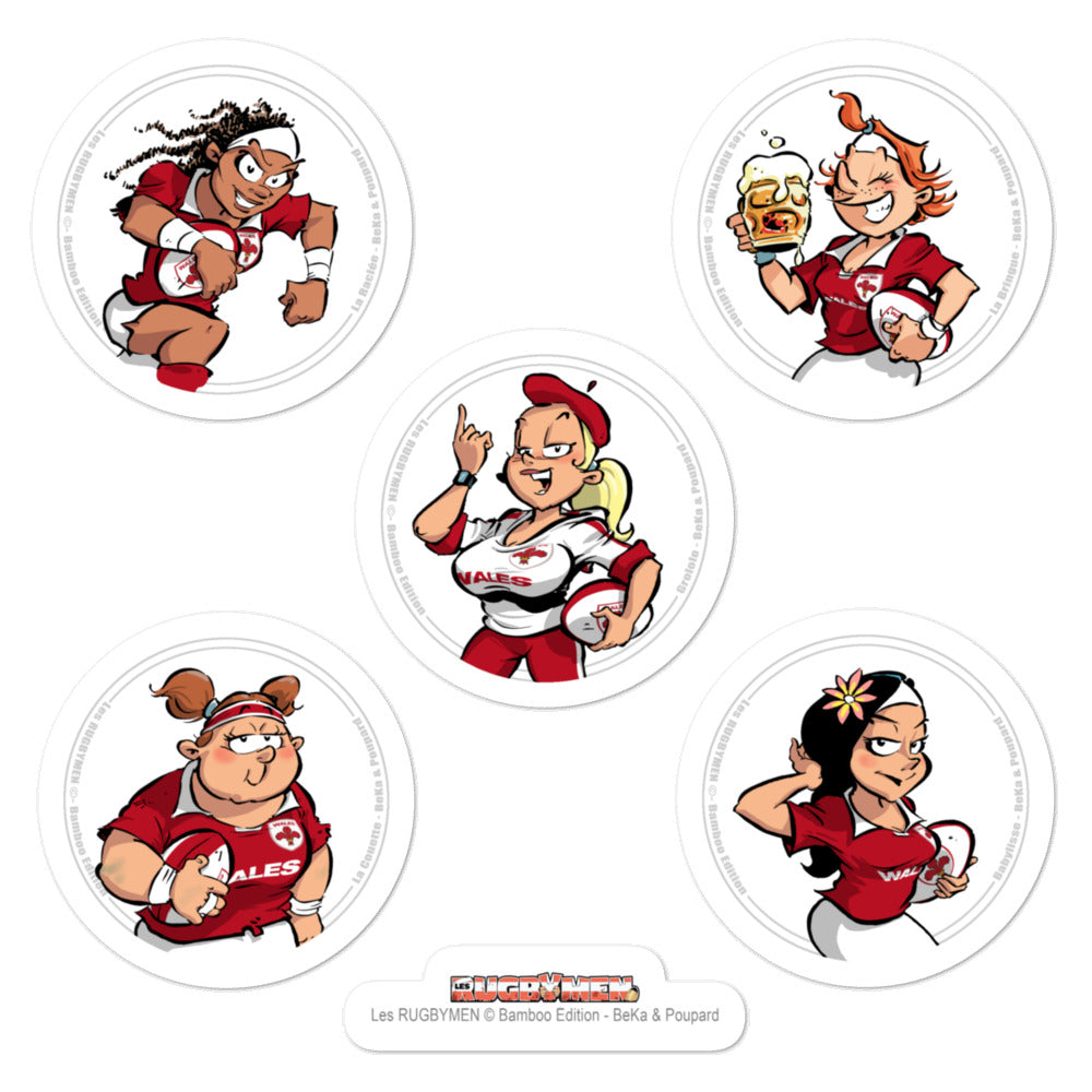 Stickers - Rugbywomen - Wales – laboutiquedesrugbymen