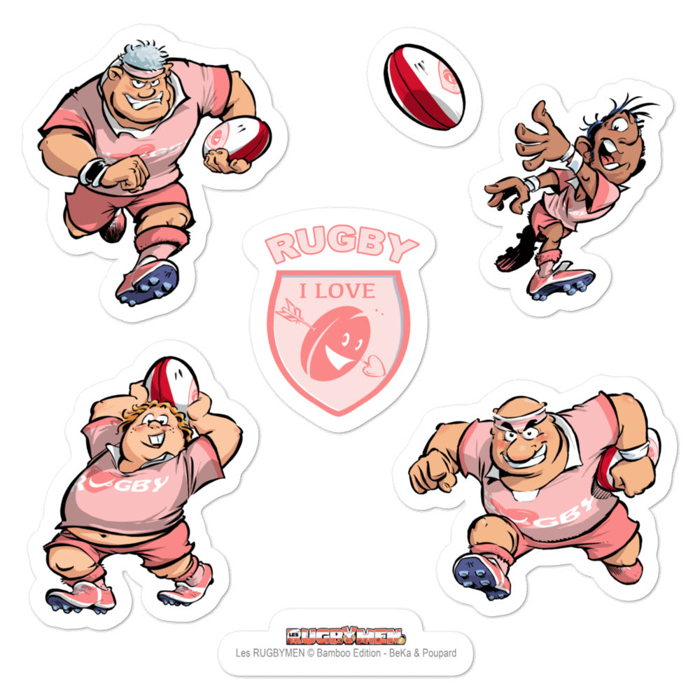 Stickers - Rugbymen 1 - I Love Rugby – laboutiquedesrugbymen