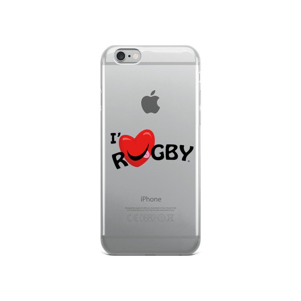 Coque iPhone - I' Love RUGBY – laboutiquedesrugbymen